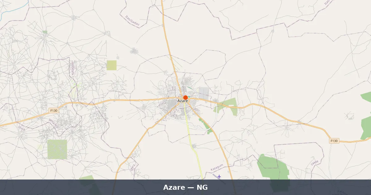 Azare - Guide complet Nigeria | Carte du Monde
