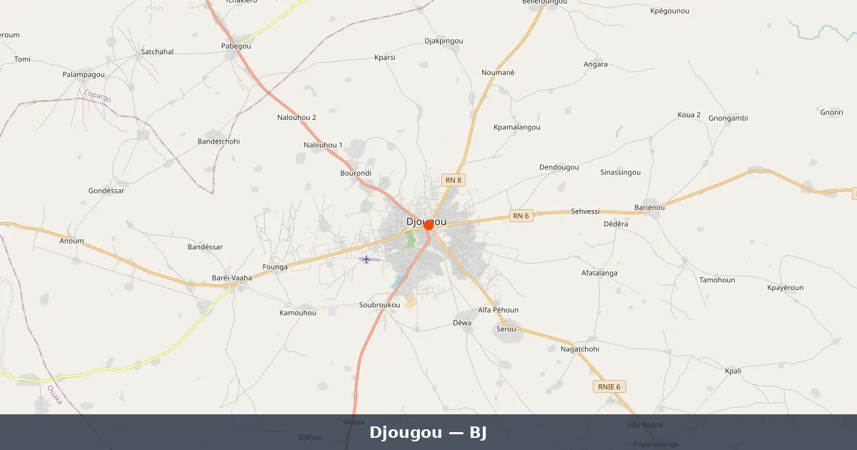 Djougou - Guide complet Bénin | Carte du Monde