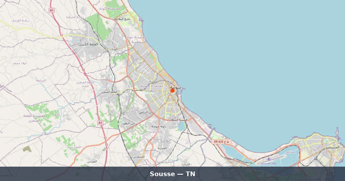 Sousse - Guide complet Tunisie | Carte du Monde